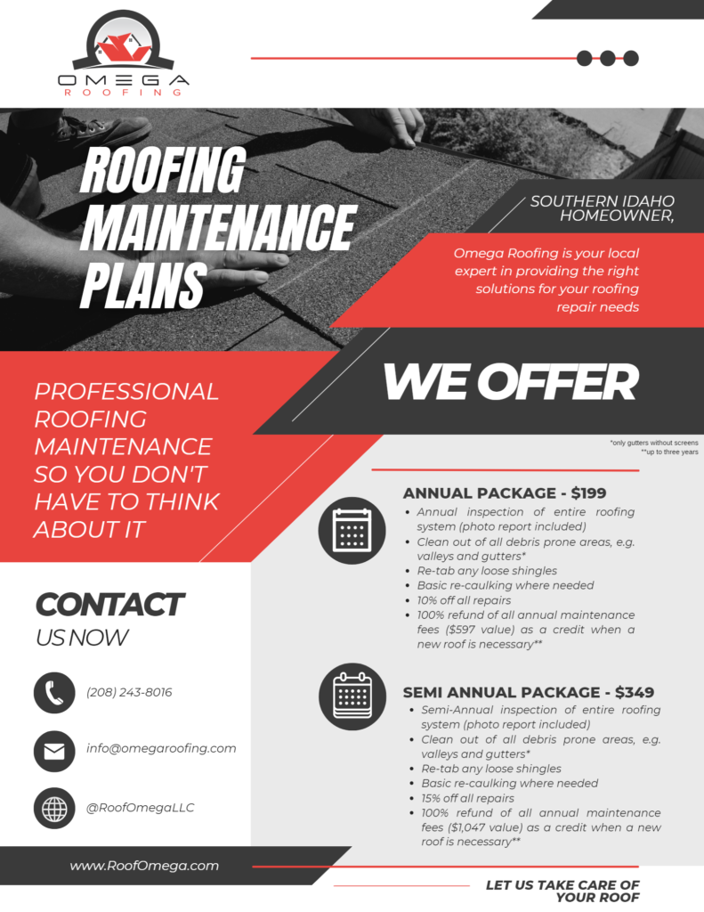 Maintenance Plans - Omega Roofing, LLC